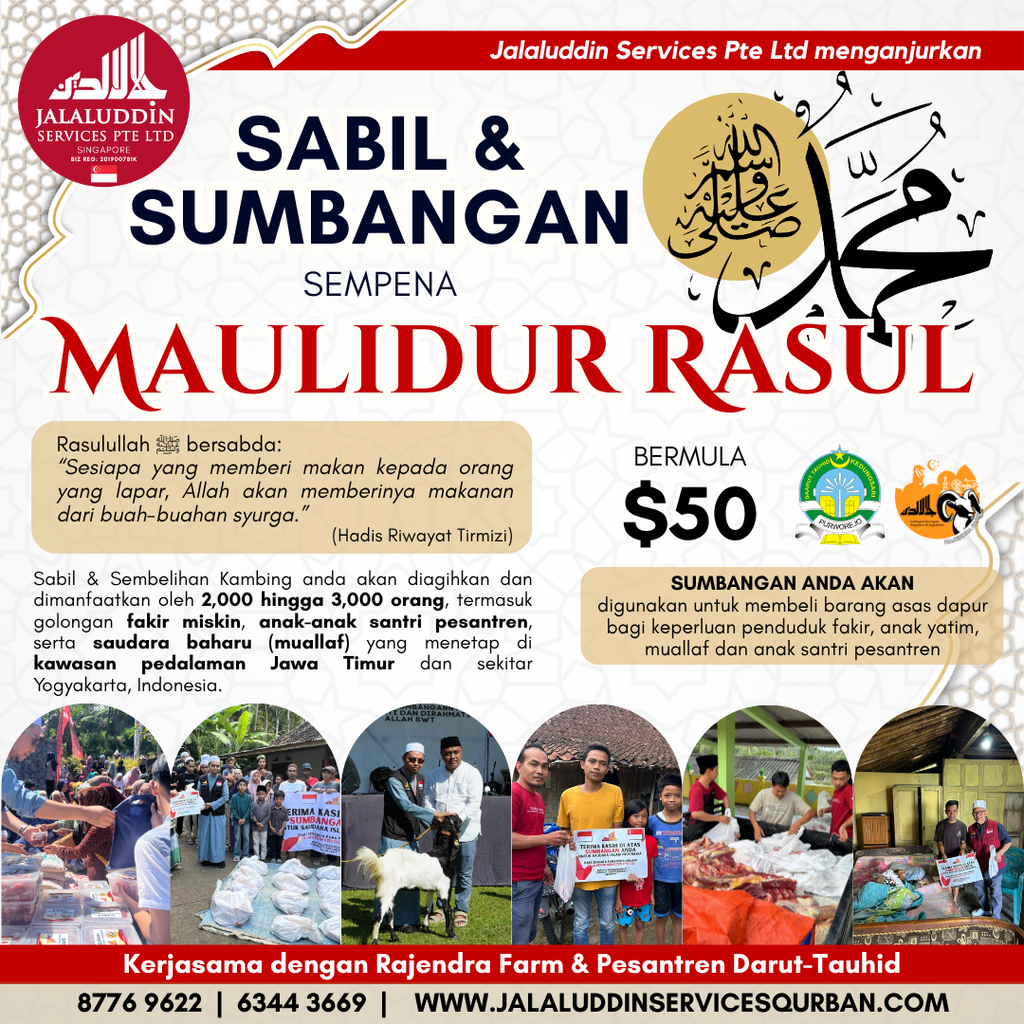 SABIL & SUMBANGAN (SEMPENA MAULID) – JALALUDDIN SERVICES PTE LTD
